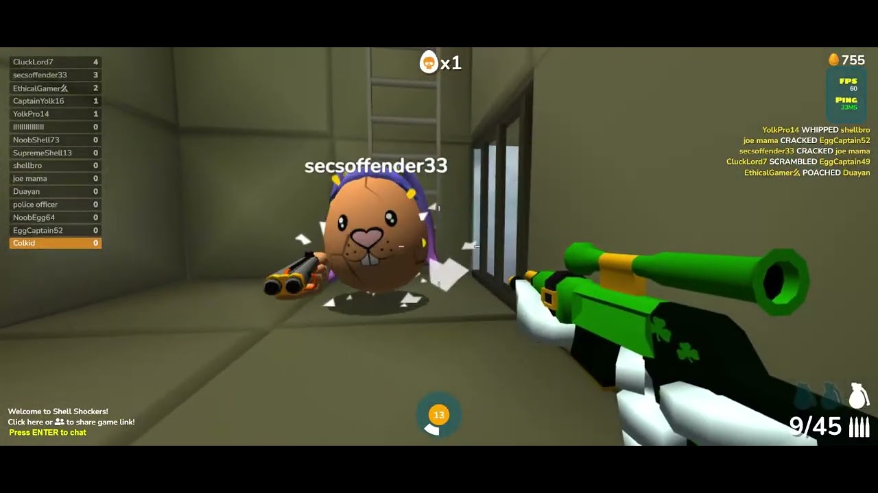 Shell shockers (5 Kill streak) - YouTube