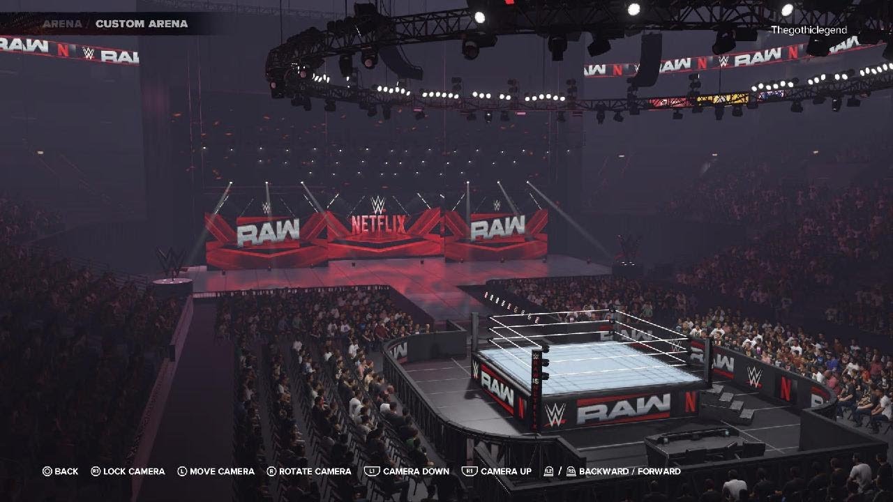 #WWE2K24 - Custom Arena - WWE RAW is NETFLIX Arena '25 - YouTube