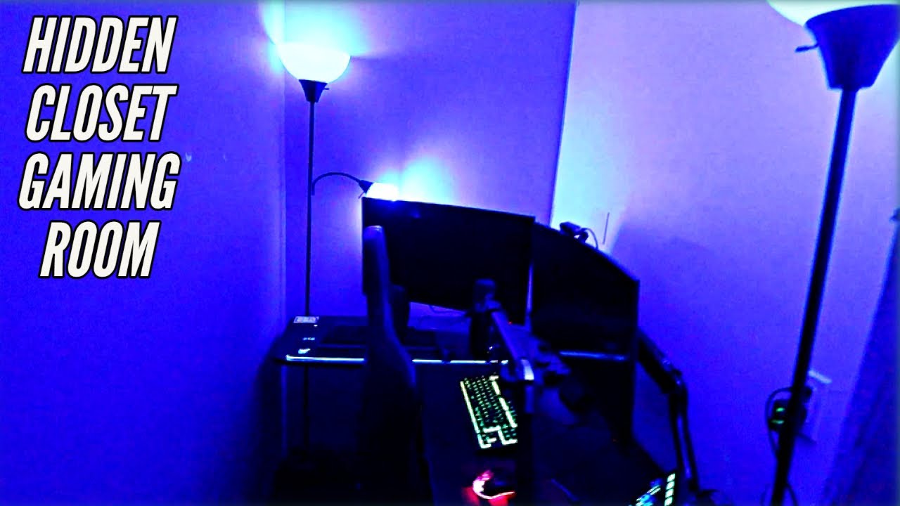BUILDING A SECRET CLOSET GAMING ROOM (UNDER $500) - YouTube
