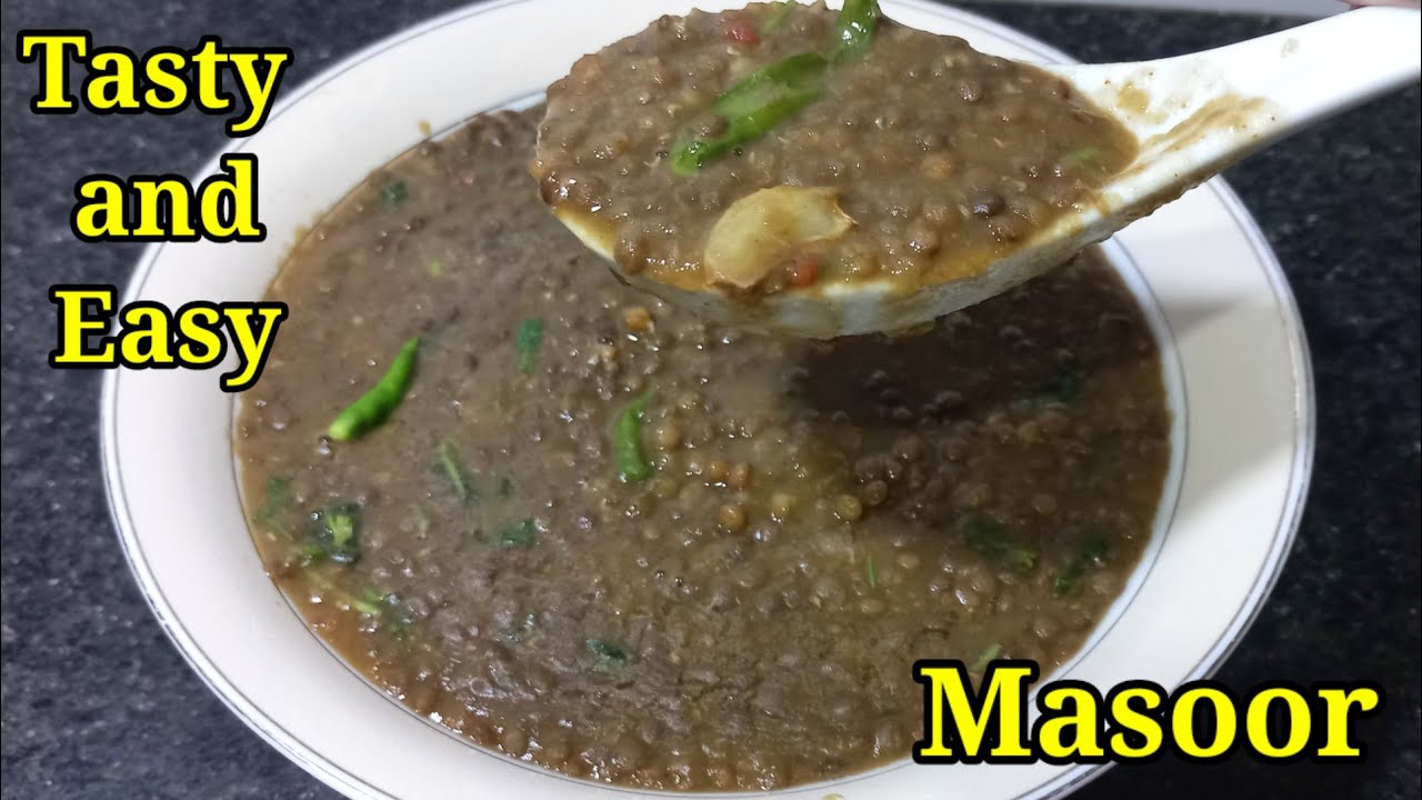 Sabat Masoor Recipe//easy and Tasty recipe 😋 - YouTube