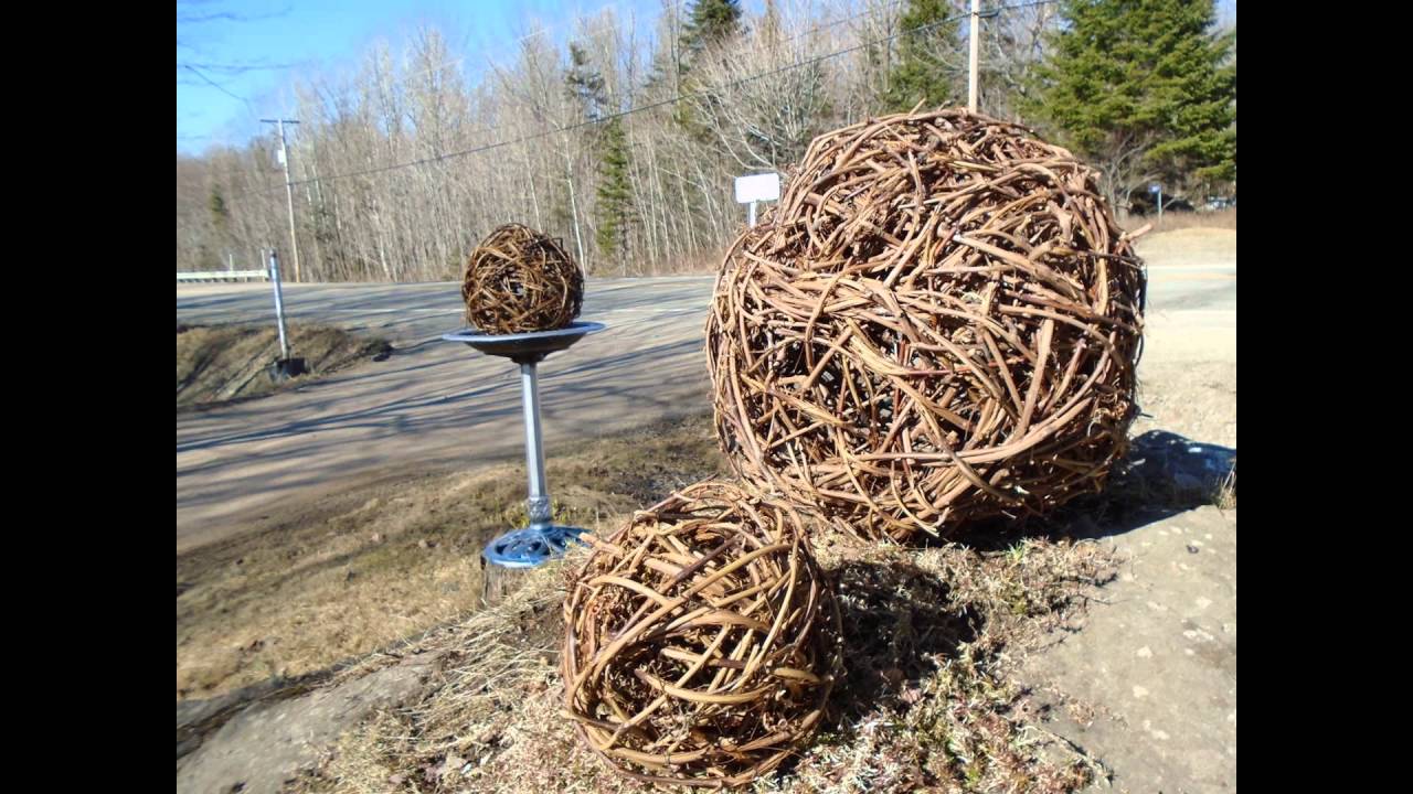Ball natural decorative vine indoor and outdoor decoration - YouTube