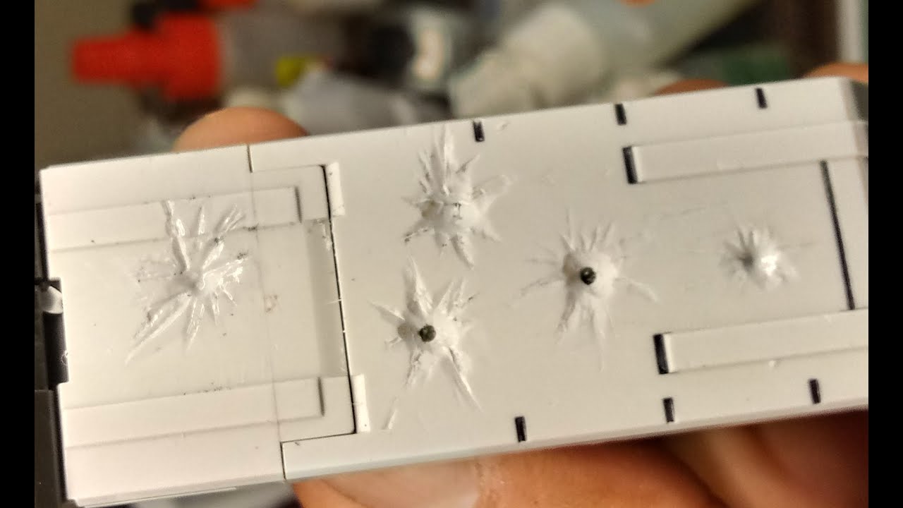 how to make battle damage on miniature models - YouTube