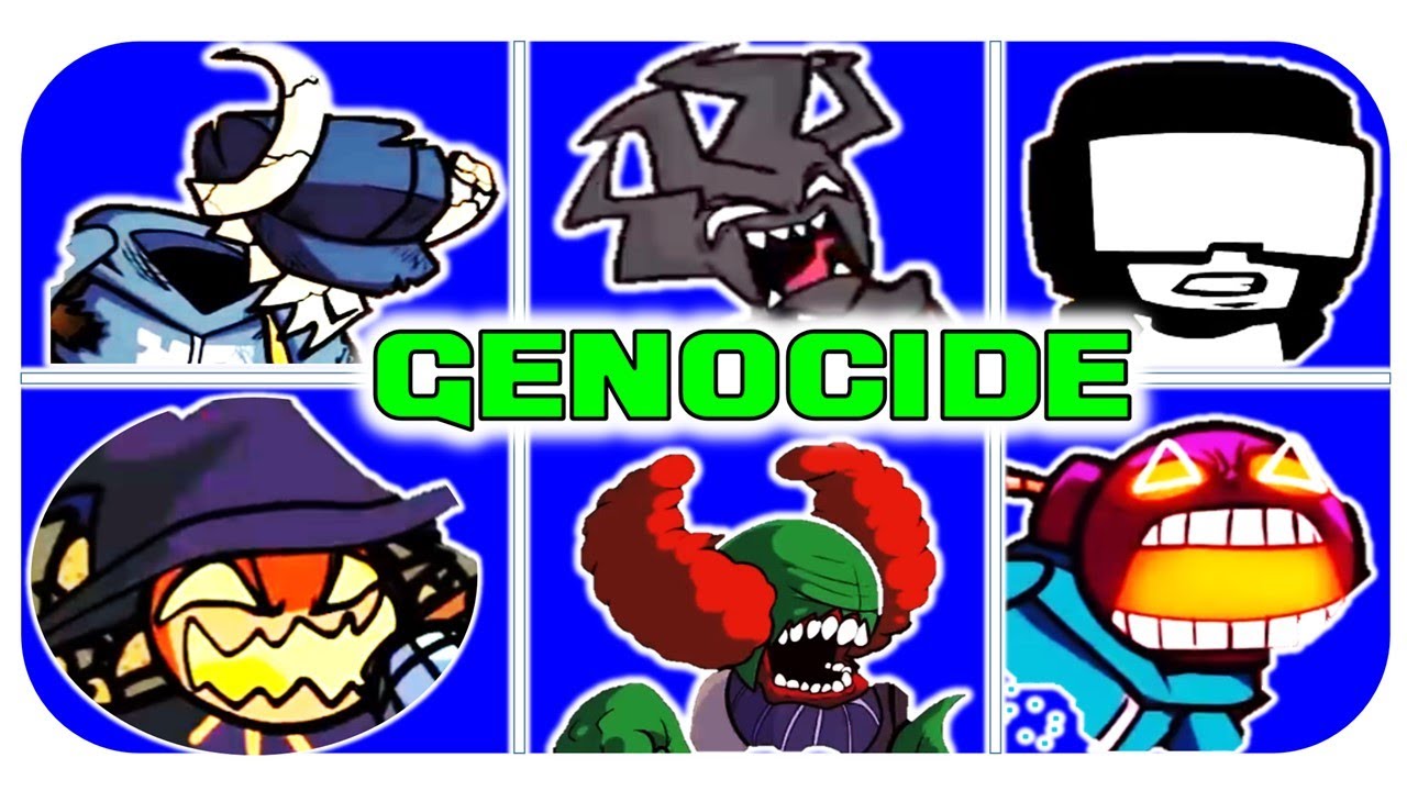 FNF Genocide But Different Characters Sing It (Everyone Sings Genocide ...