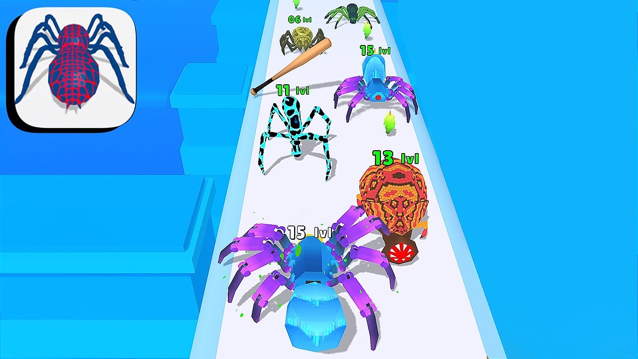 Spider Evolution Run - All Levels Gameplay Android,ios (Part 10) - YouTube