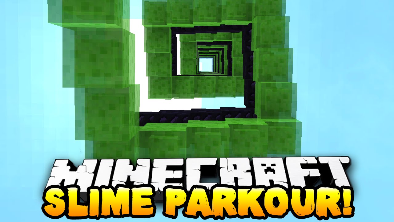 Minecraft - ULTIMATE SLIME PARKOUR! (Slime Bounce Craziness) w/ Preston & Kenny - YouTube