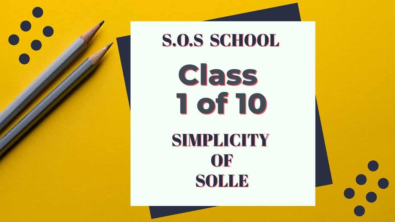 SOS School (Updated: 2023). Class 1 of 10 - YouTube