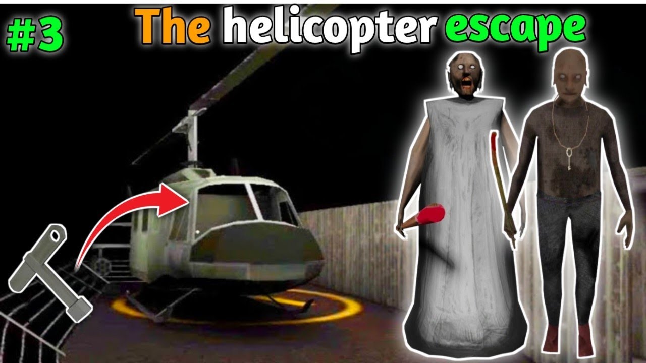 Granny helicopter escape !! chapter 2 - YouTube