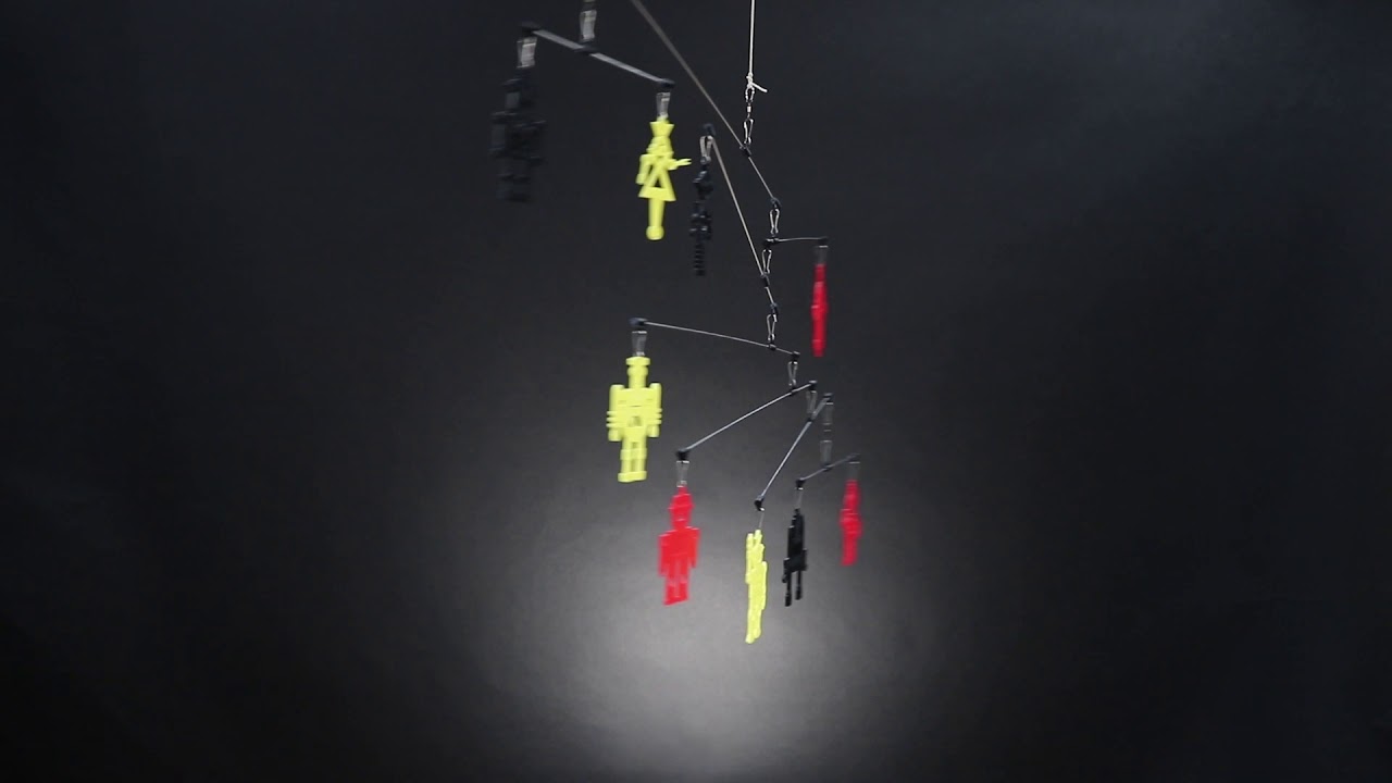 How to Make Hanging Art Mobiles - Robots - YouTube