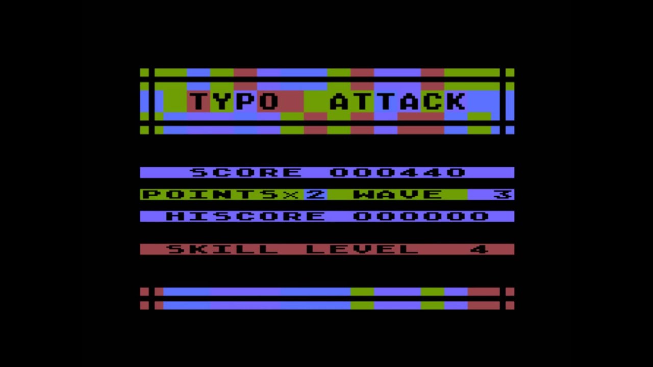 Typo Attack for the Atari 8-bit family - YouTube