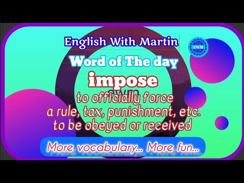 impose Tamil meaning | pronunciation & a sentence | vocabulary ...