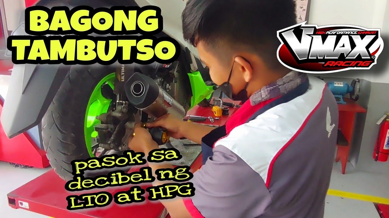 VMAX POWER PIPE for my HONDA PCX 160 / TAMBUTSONG DI KA KAKABAHAN - YouTube
