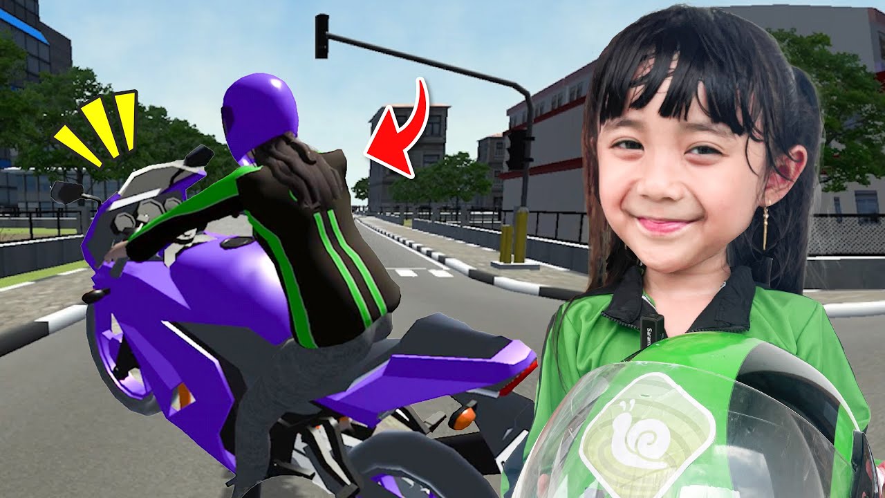 SAMANTHA BELI MOTOR NINJA BARU WARNA UNGU DI OJOL THE GAME 😍 KOMPILASI ...