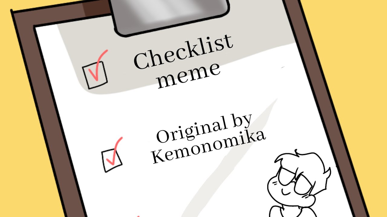 Checklist meme - YouTube