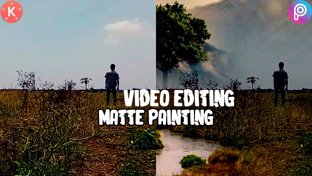 Video editing " MATTE PAINTING " || kinemaster - YouTube