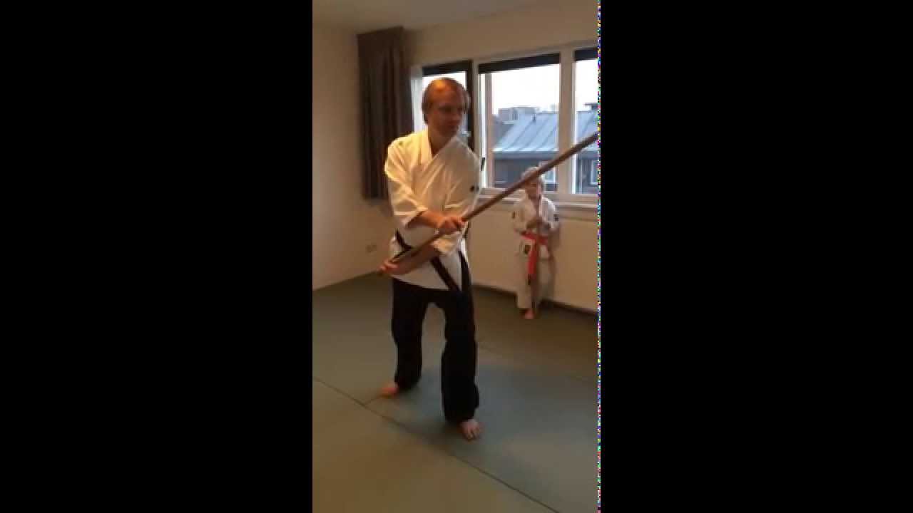 Demonstration of the Aikido Yuishinkai Jo Kata, Shooting Star - YouTube