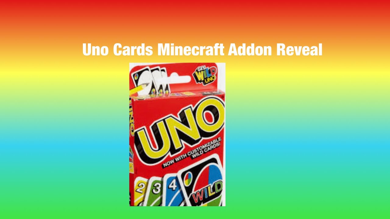 Uno Cards Minecraft Addon Reveal - YouTube