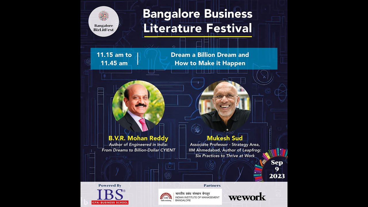 B. V. R. Mohan Reddy and Prof. Mukesh Sud on Dream a Billion Dream and ...