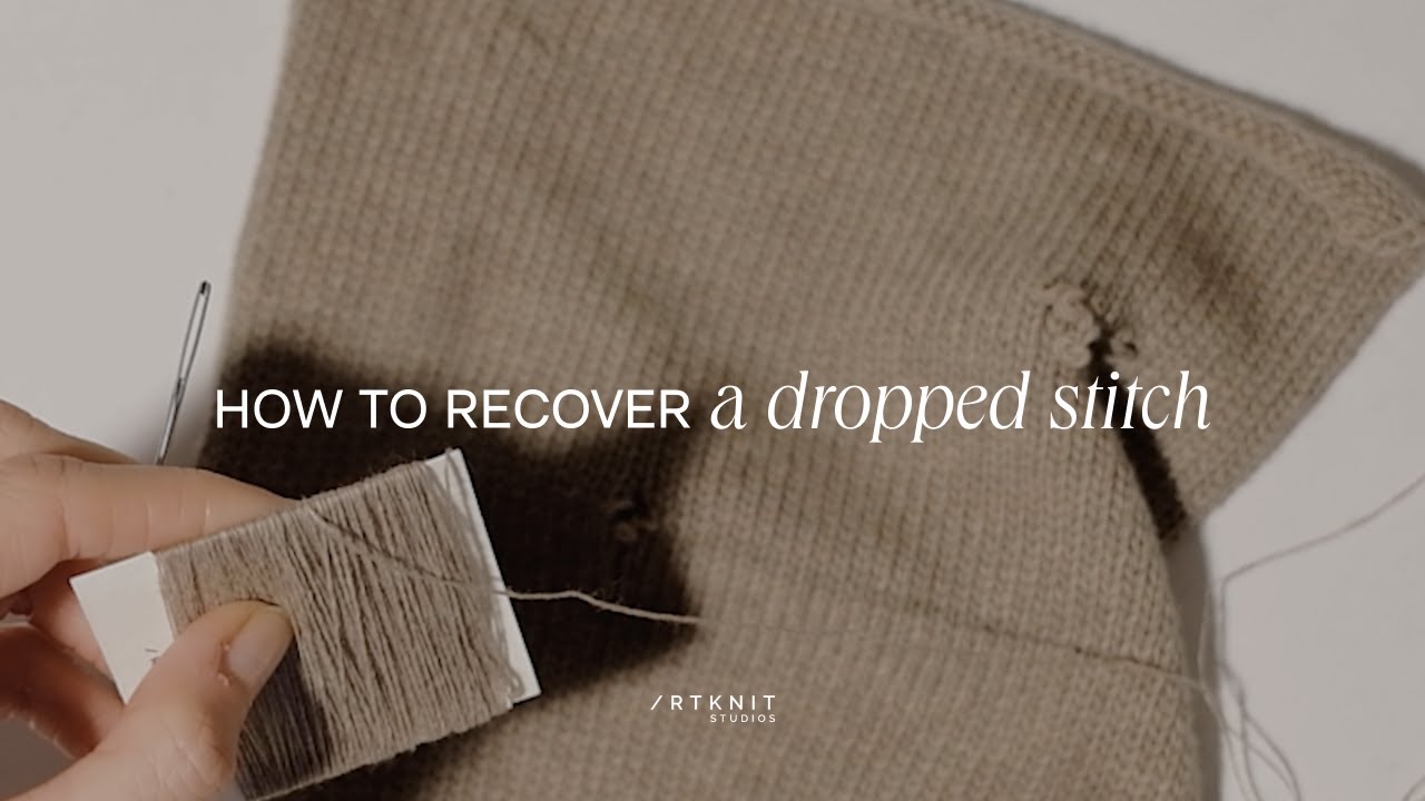 Repair-it-yourself - How to recover a dropped stitch - YouTube