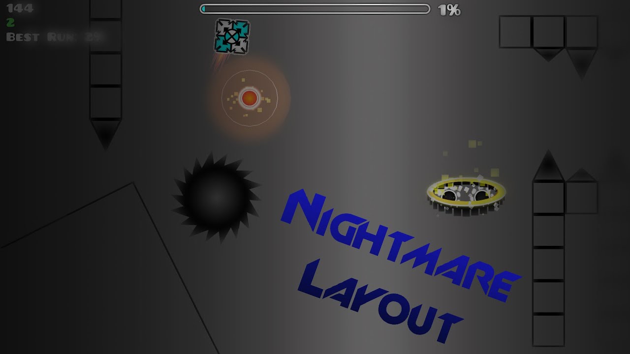 Nightmare Layout| by:DakoDinoGamer4(Me)|GD 2.113| - YouTube