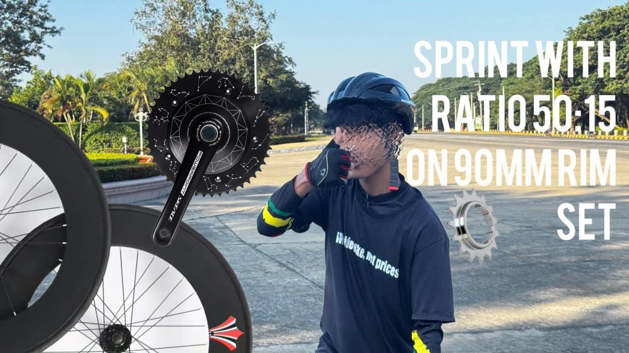 Sprinting 50:15 with 90mm rim set is crazy - YouTube
