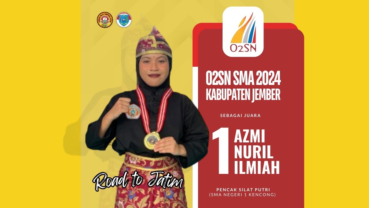JUARA 1 O2SN SMA/MA 2024 KABUPATEN JEMBER - PENCAK SILAT - (2) - YouTube