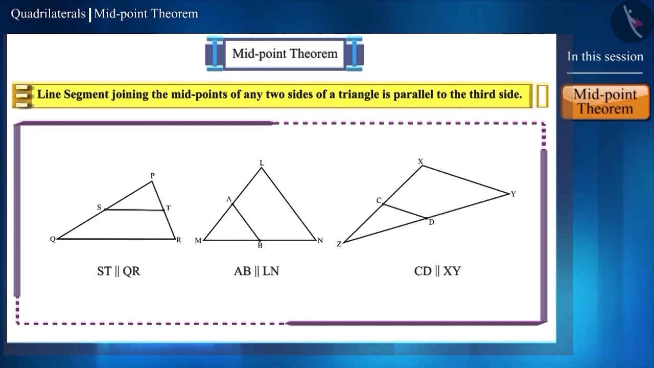 The Mid-point Theorem | Part 1/3 | English | Class 9 - YouTube