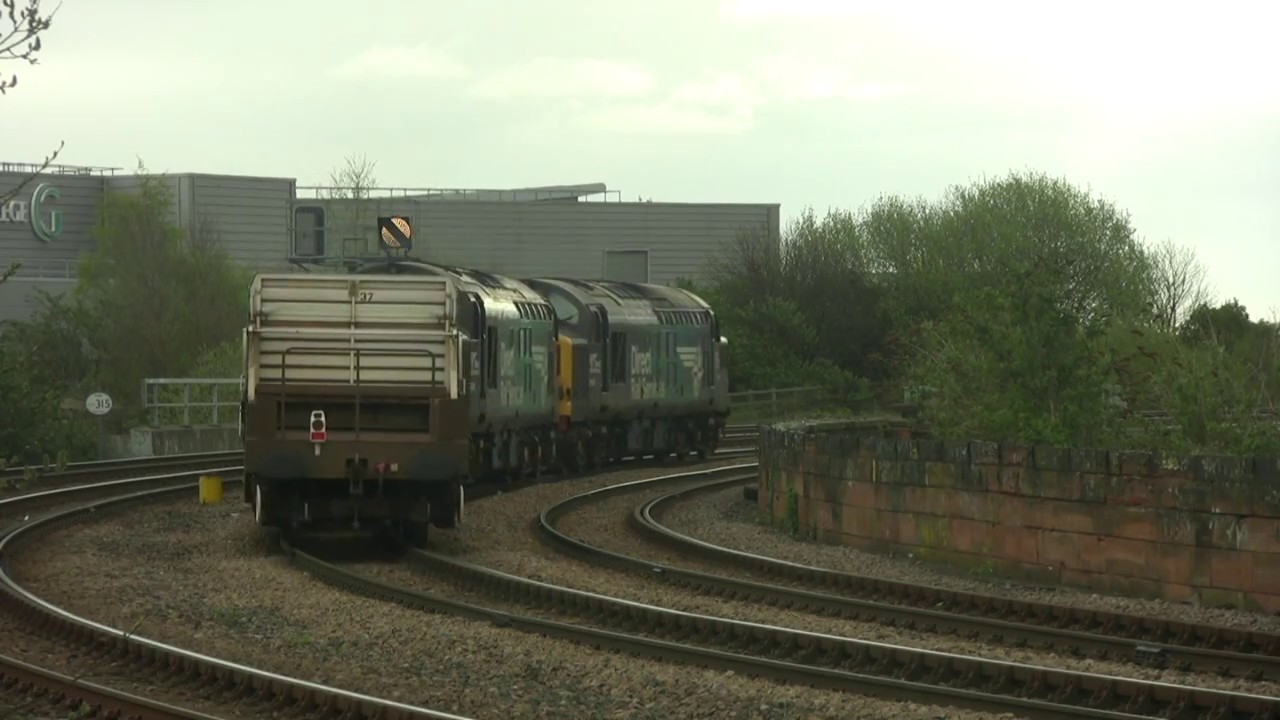 Freight Movements at Park Lane Junction Gateshead 14th April 2017 - YouTube