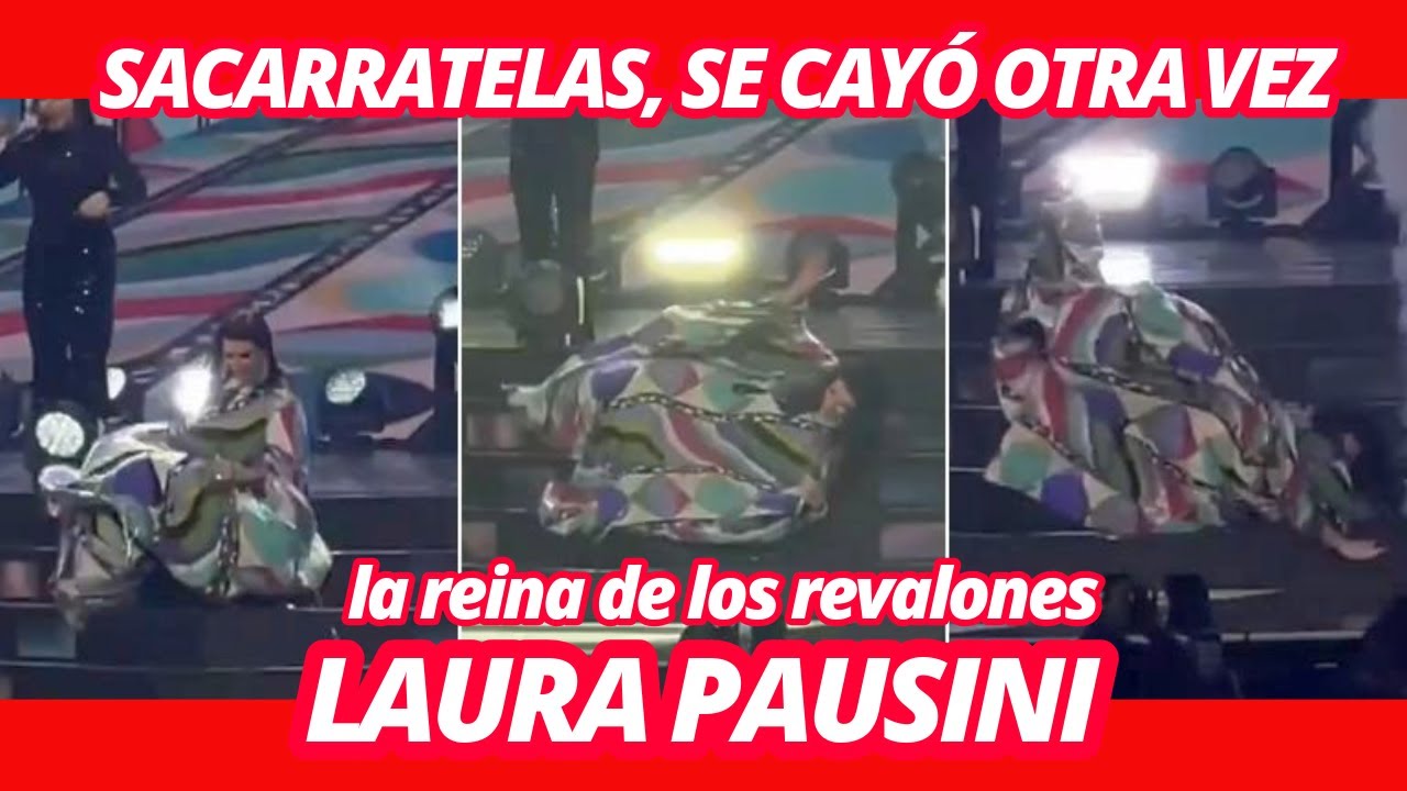 ¡Laura Pausini rueda por las escaleras y se levanta como una reina ...