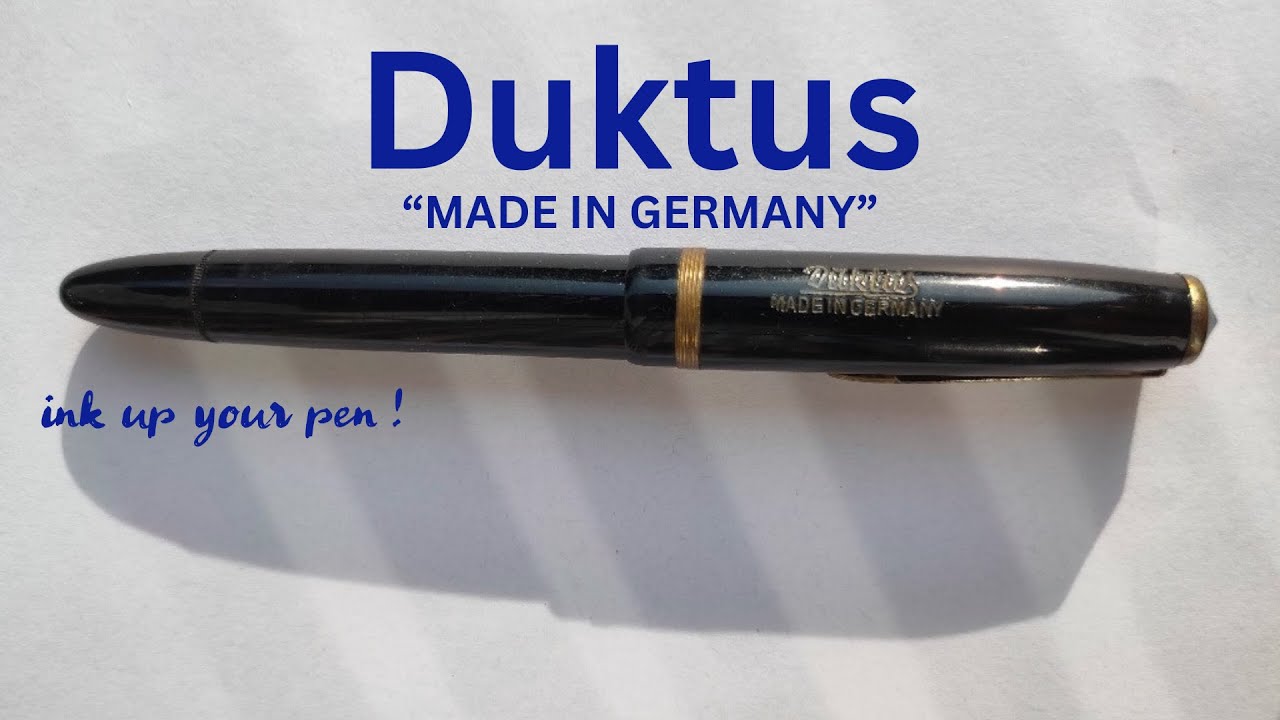 Duktus „Made in Germany“ fountain pen - YouTube