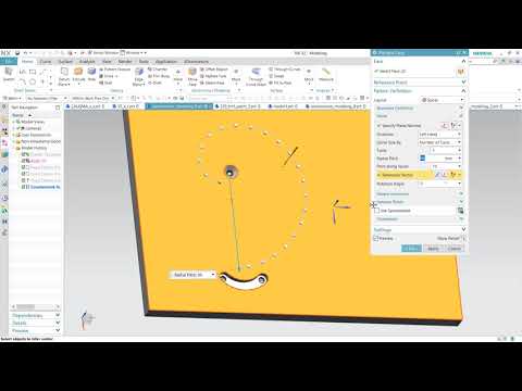 Pattern Face Alt Opsiyonları - Nx Dersleri - YouTube