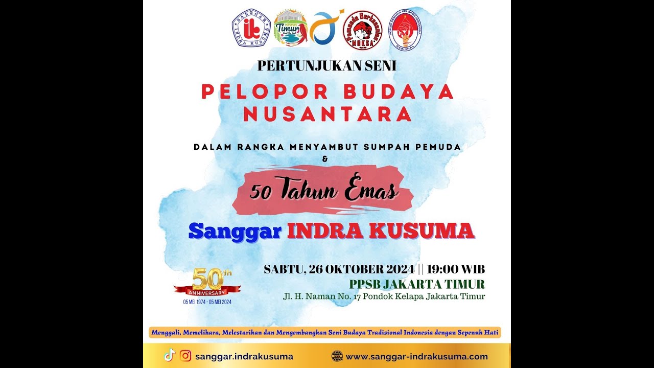 HUT Sanggar Indra Kusuma ke 50 Tahun - YouTube