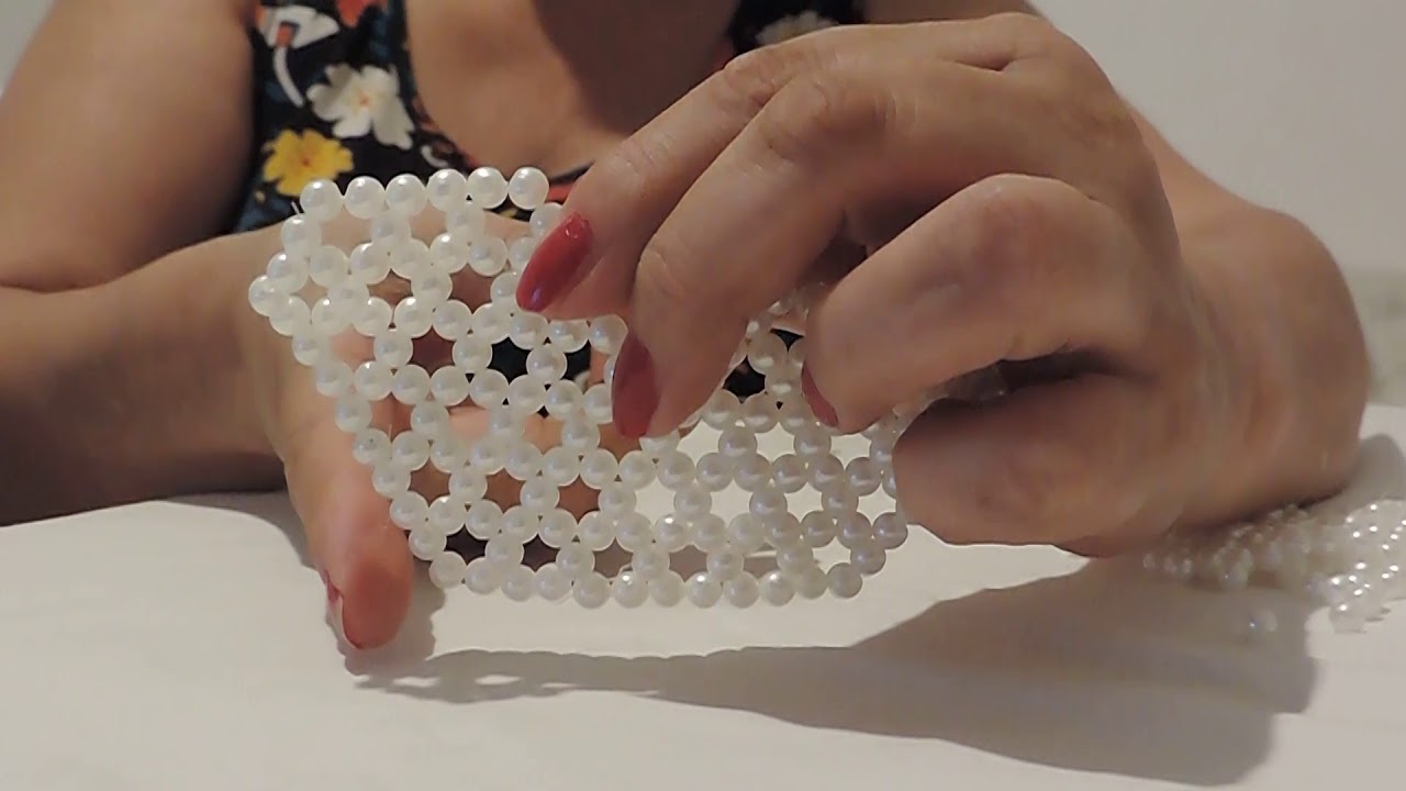 Manualidades en perlas ( Modelo base ) Parte 2 - YouTube