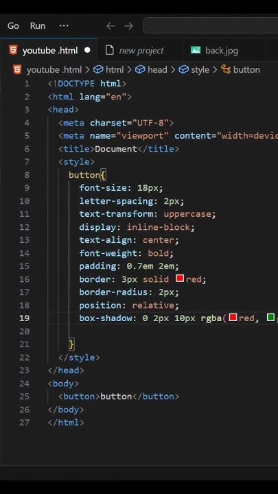 Create A Button Using Html L Css Viralshorts Viral Html Css Youtube