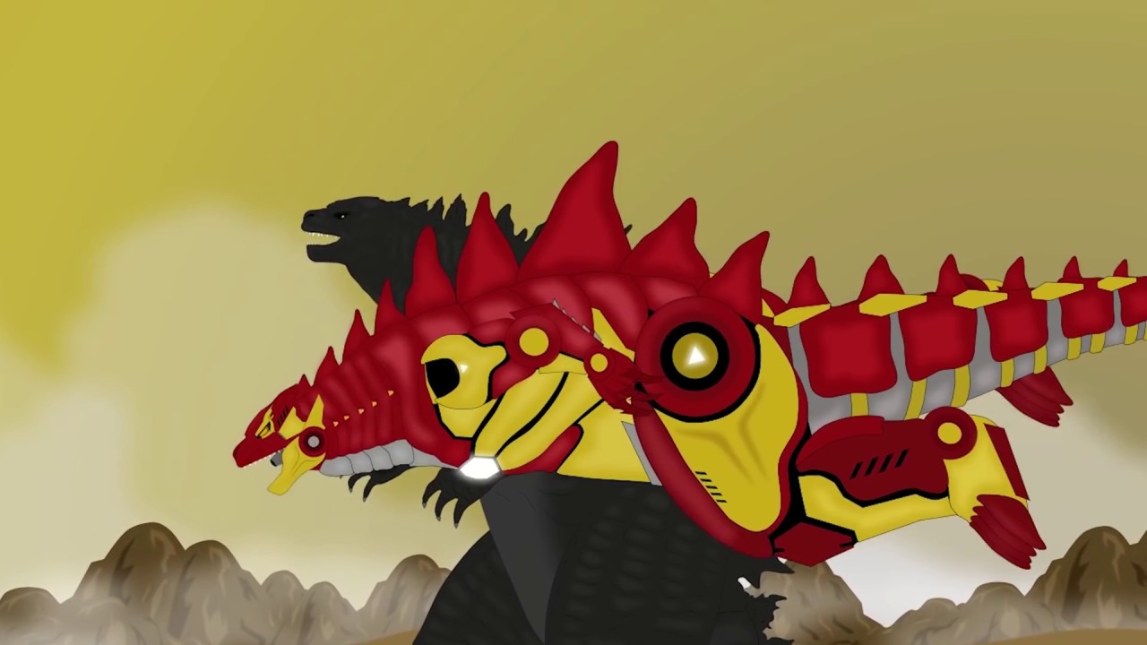 Legendary Godzilla vs Iron Godzilla | KAIJU BATTLE | PANDY Animation 18 ...