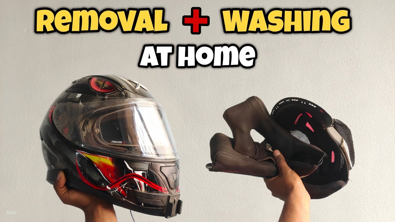 Best way to wash your Helmet at home | Axor Venomous Helmet Padding ...