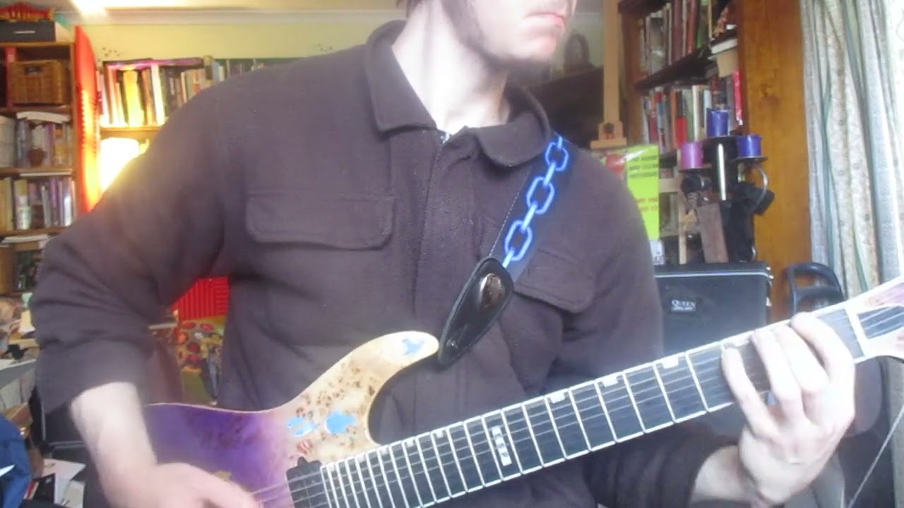 slam riff mixing 1st fret tritone and powerchords - YouTube