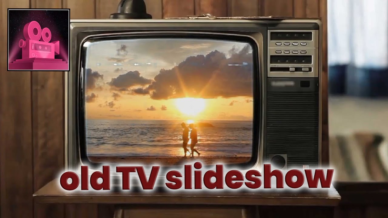 How to make an old TV slideshow with Intromaker App - YouTube
