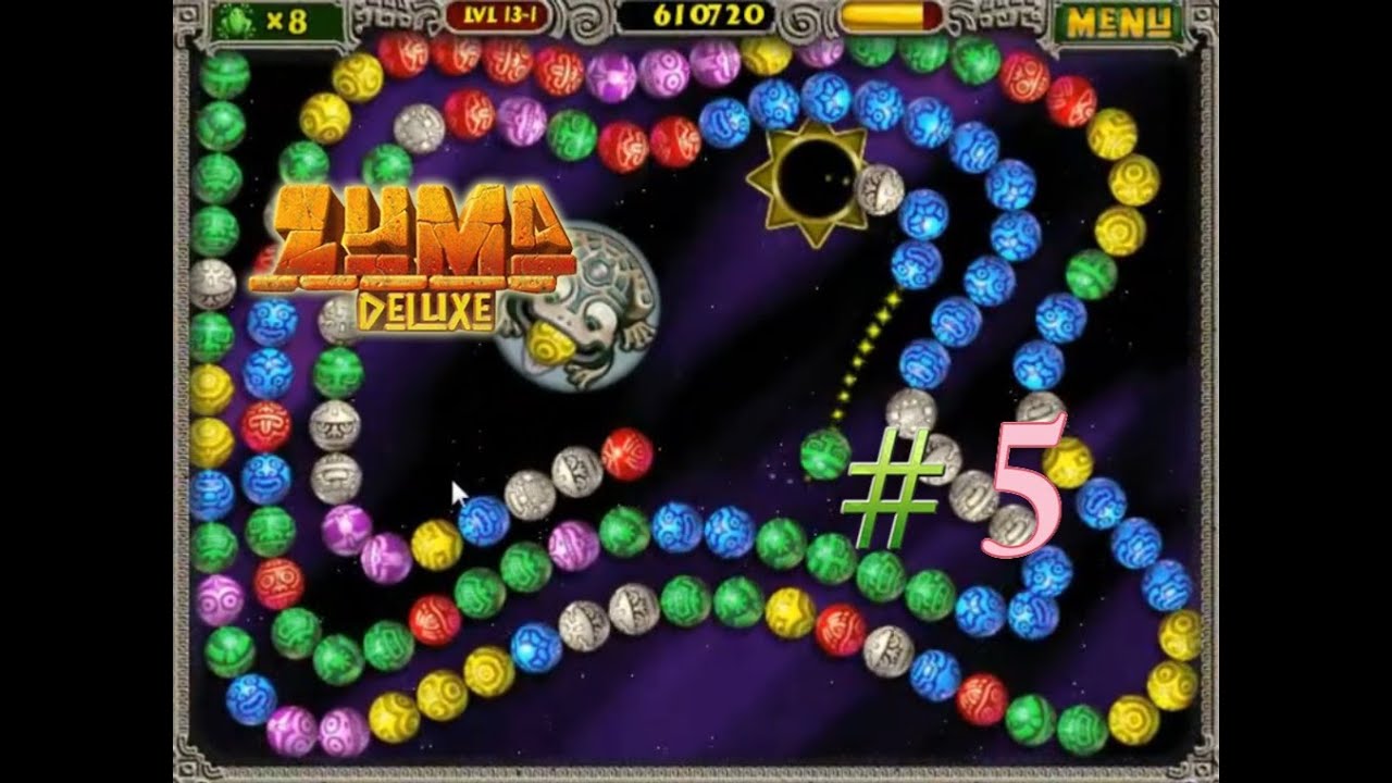 Zuma Deluxe #5 (Stage 11-13) - กบน้อยล่องลอยไปสู่ในอวกาศ - YouTube