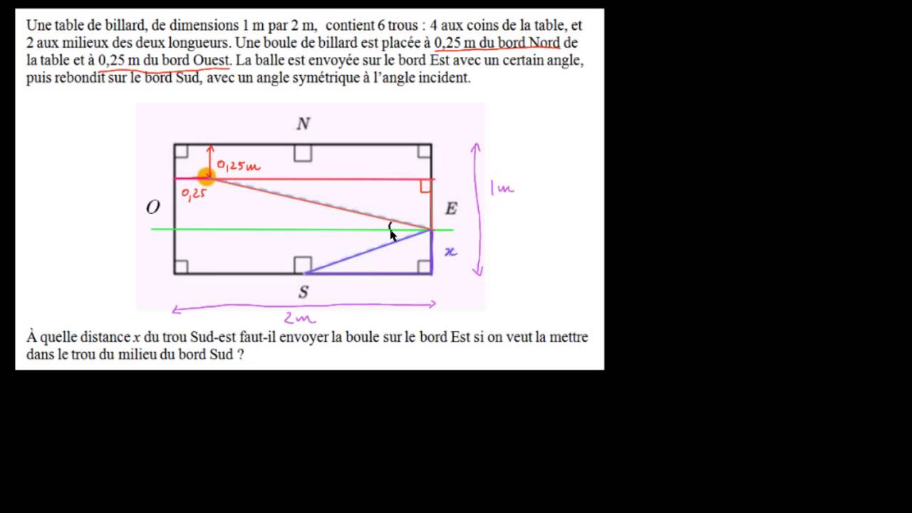triangles semblables problèmes
