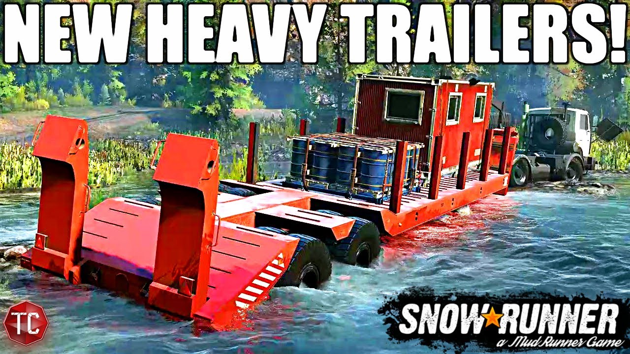 SnowRunner: NEW HEAVY TRAILER PACK! (Vehicle & Cargo Transport) - YouTube