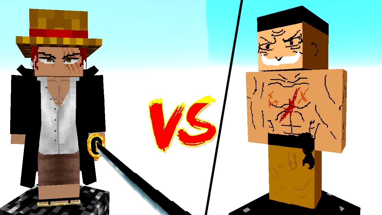 Shanks vs Edward Newgate in One Piece Minecraft / One Piece Mine Piece ...