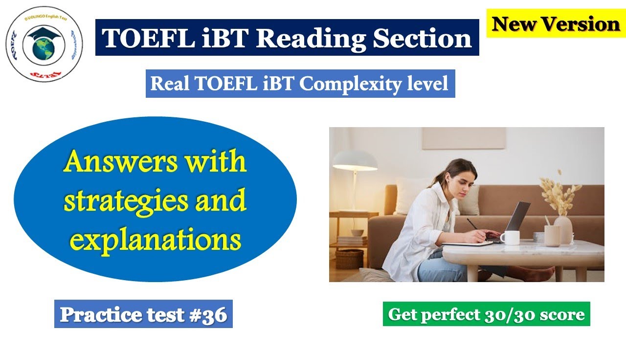 TOEFL iBT Reading Test #36 - [under review for some mistakes] - YouTube
