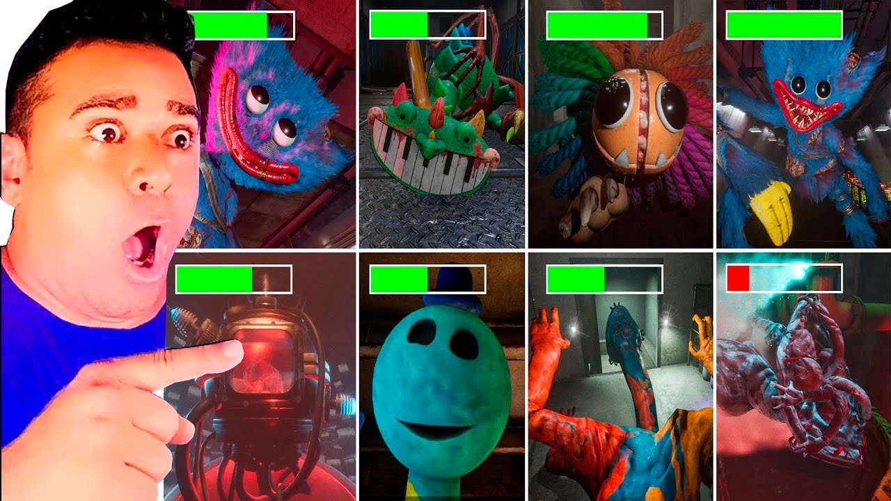 Poppy Playtime Capítulo 4 - TODOS OS BOSSES E TODOS OS JUMPSCARES E ...