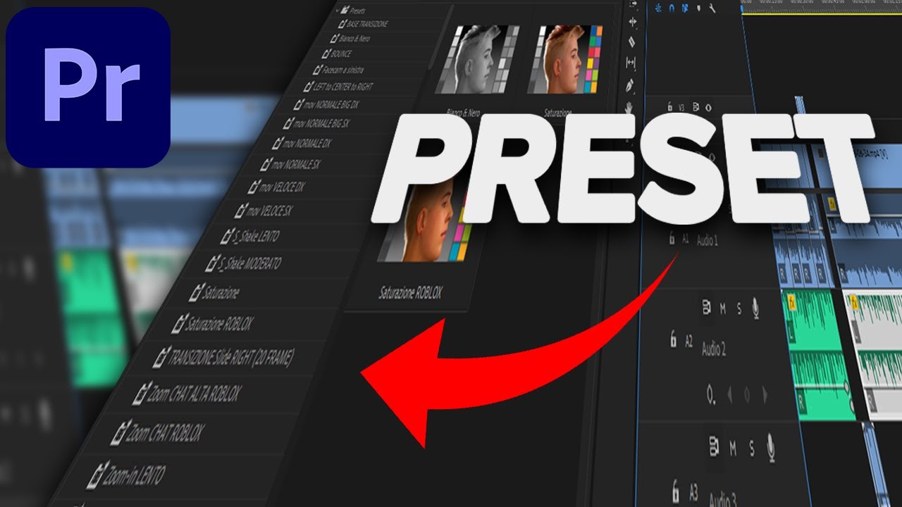 Come creare un PRESET su Adobe Premiere Pro - YouTube