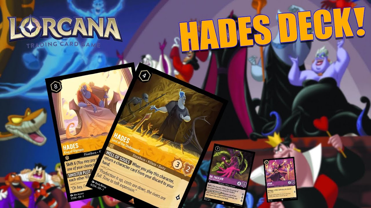 Hades Villain Deck (Amber & Amethyst) Disney Lorcana! - YouTube