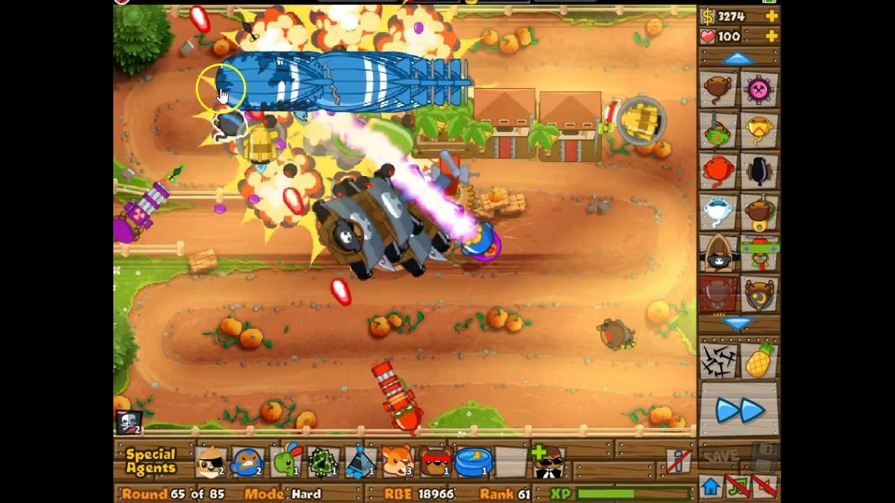 LETS PLAY - BTD5 BLOONS TD - LEVELS 1-85 - HARD - PUMPKIN PATCH - YouTube