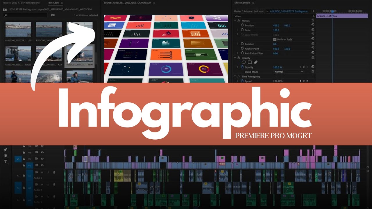 How to Create Infographics in After Effects | Premiere Pro MOGRT ...