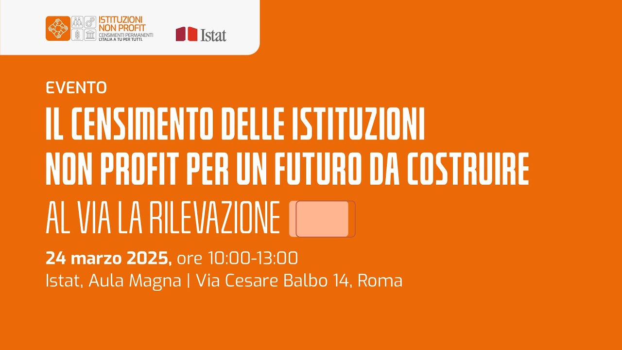 Presentazione del Censimento permanente delle Istituzioni non profit - YouTube