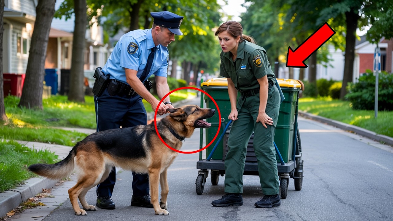 A dog was barking at a street sweeper, but when the officer checks what ...