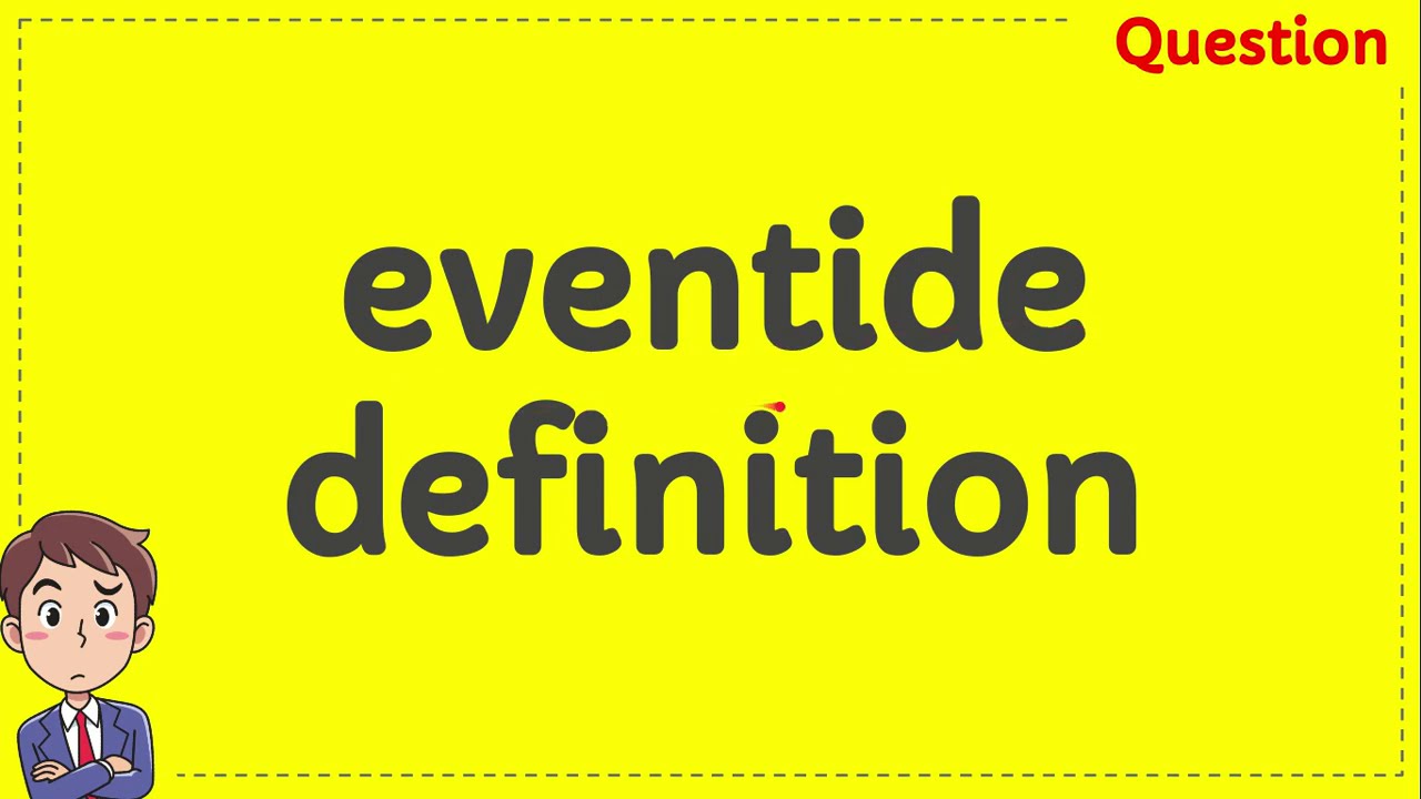 eventide definition - YouTube